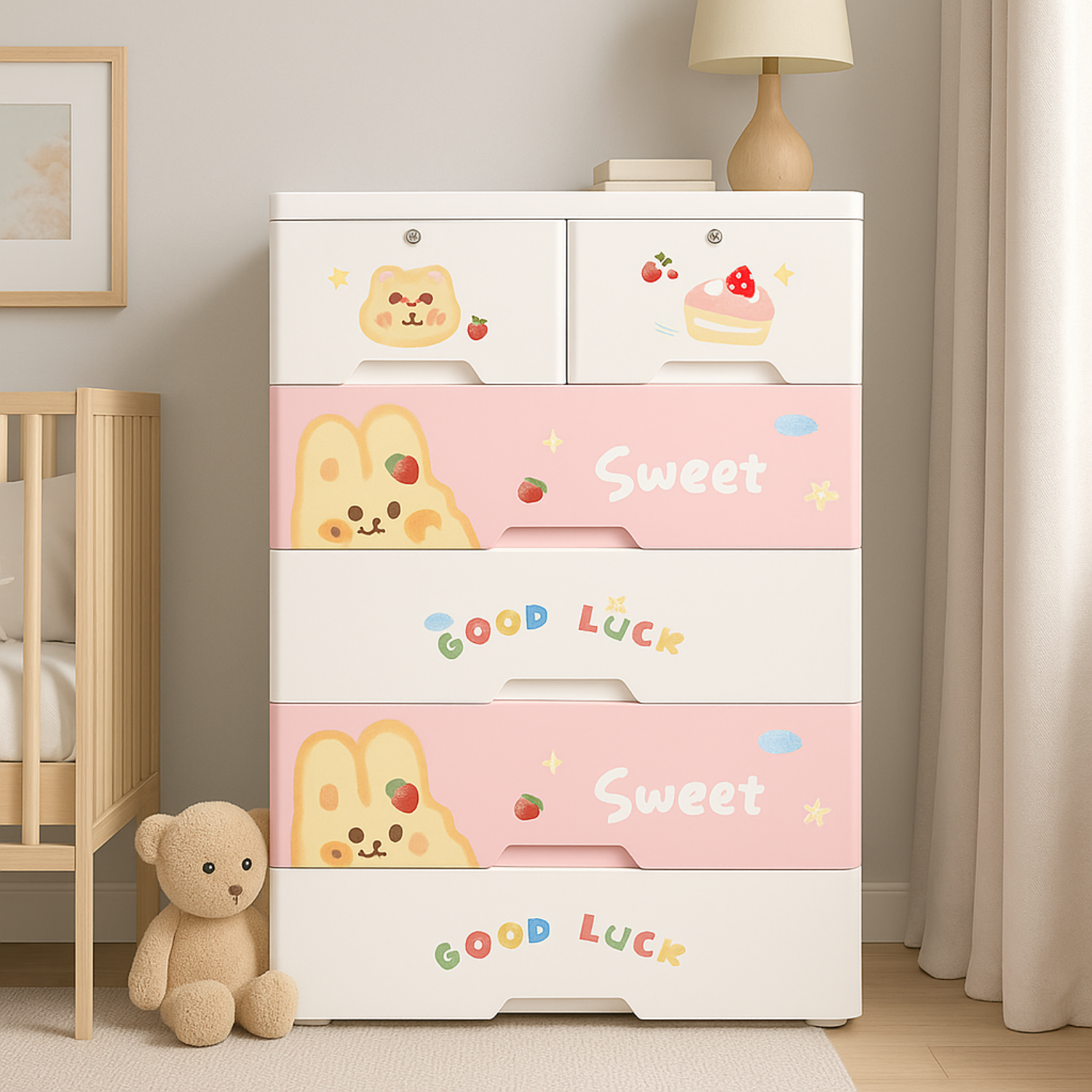 Smile Baby 5-Layer Kids Storage Cabinet – SMILE BABY
